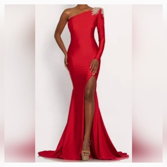 Jonathan Kayne | Dresses | Jonathan Kayne One Shoulder Gown Style 2224 ...